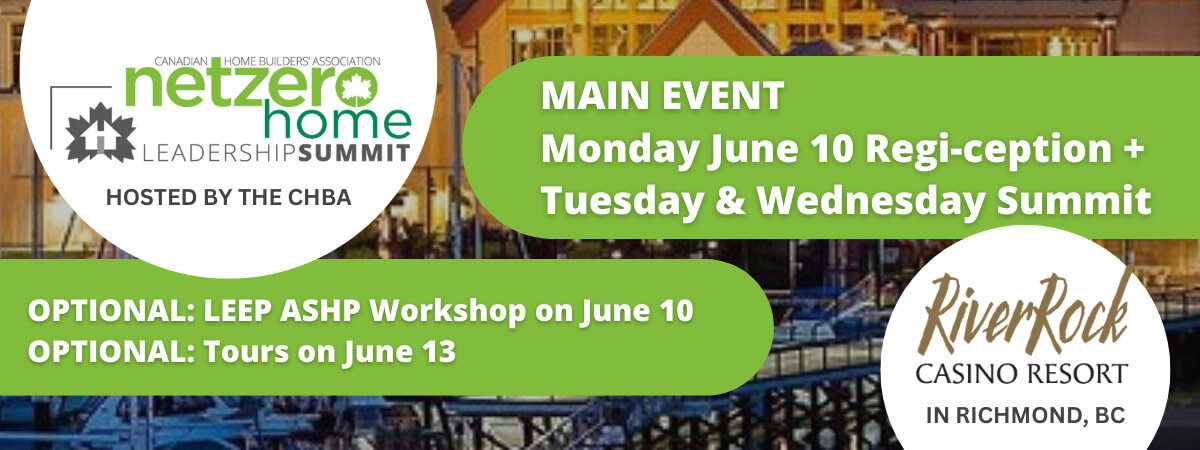 Net Zero Leadership Summit 2024 - Canadian Home Builders' Association